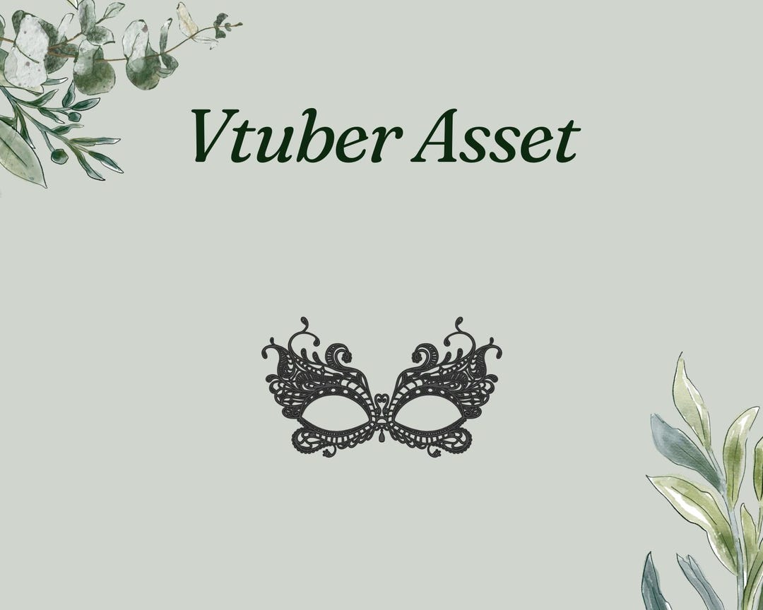 Vtuber Asset Eye Mask PNG Download Instant Transparent BG Download - Etsy