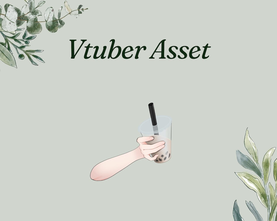 Vtuber Asset Holding Boba PNG Download Instant Transparent BG Download ...