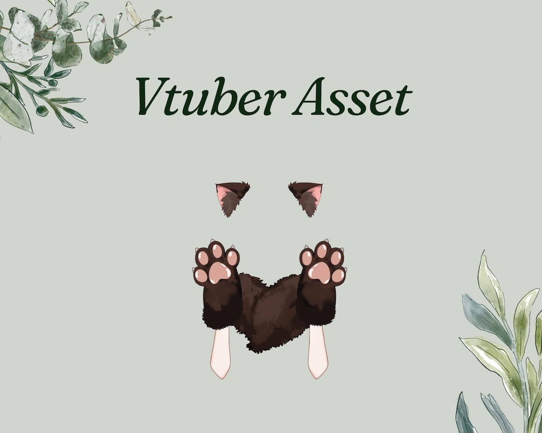 Vtuber Asset Bear Costume PNG Download Instant Transparent BG Download ...