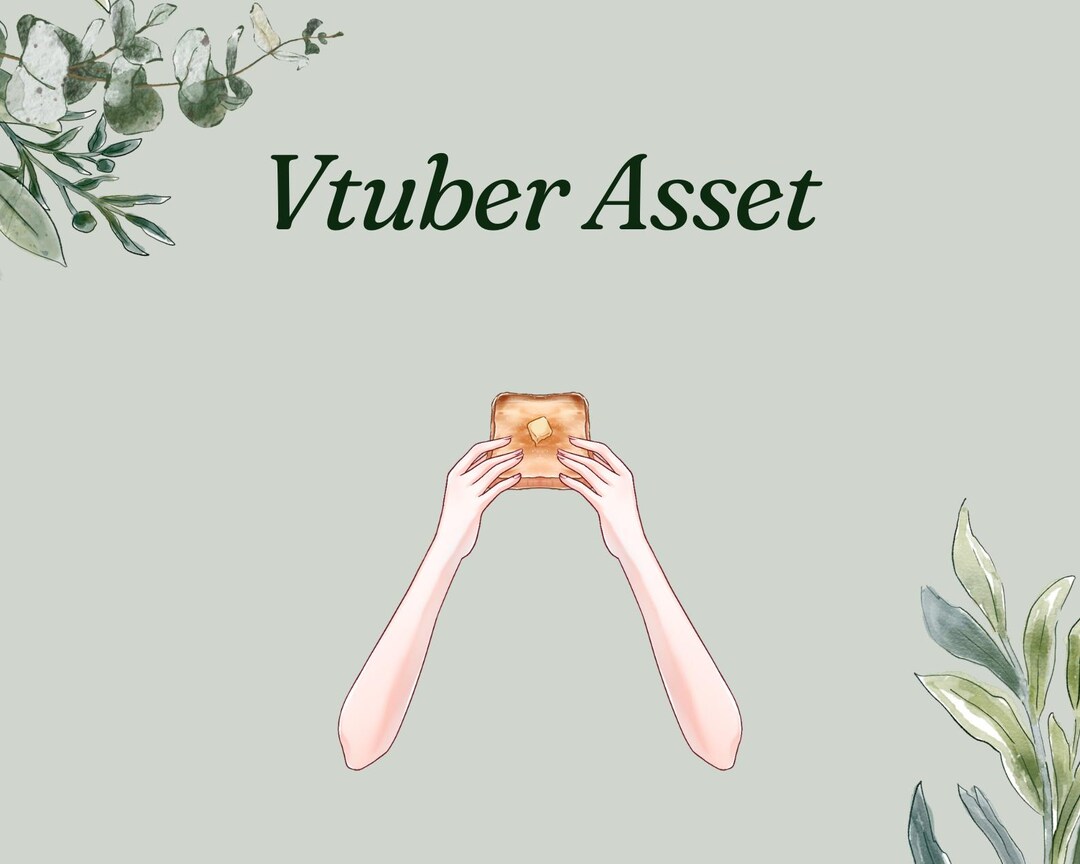 Vtuber Asset Holding Bread PNG Download Instant Transparent BG Download ...