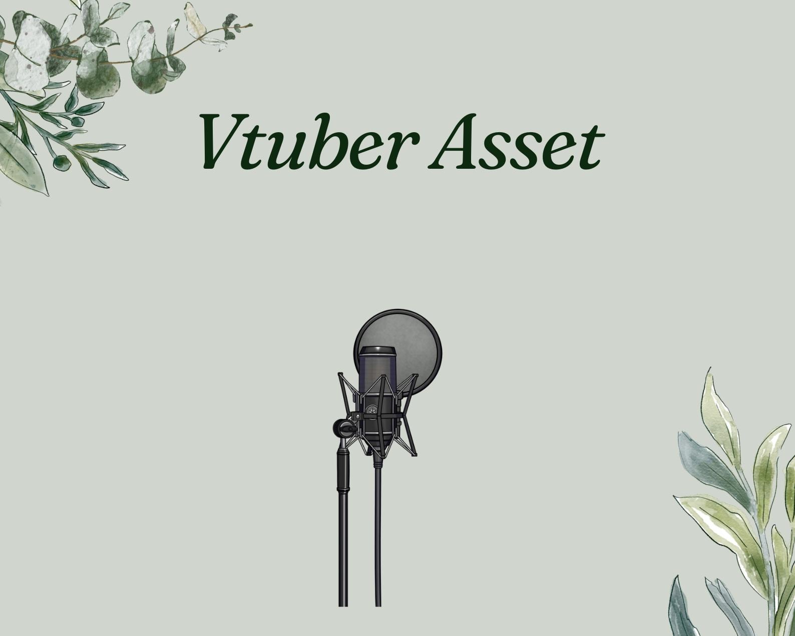 Vtuber Asset Microphone PNG Download Instant Transparent BG Download - Etsy
