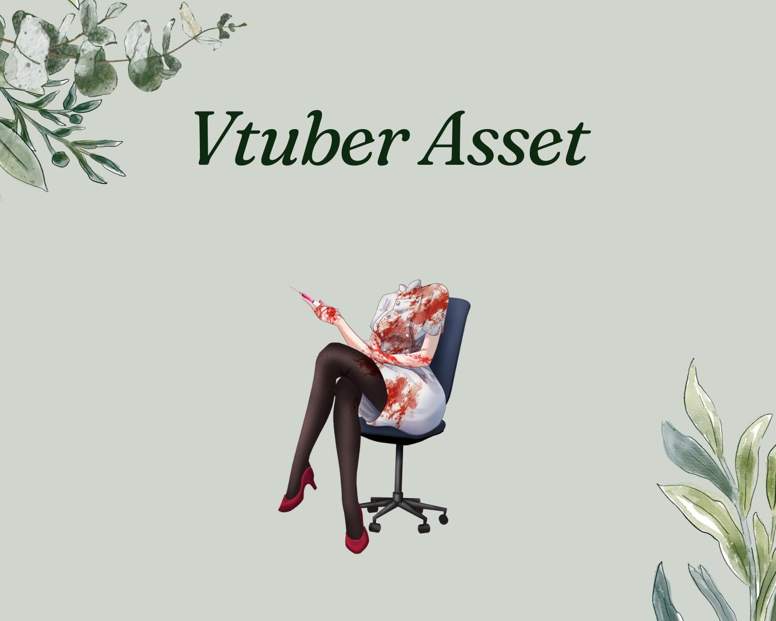 Vtuber Asset Bloody Nurse Outfit PNG Download Instant Transparent BG ...