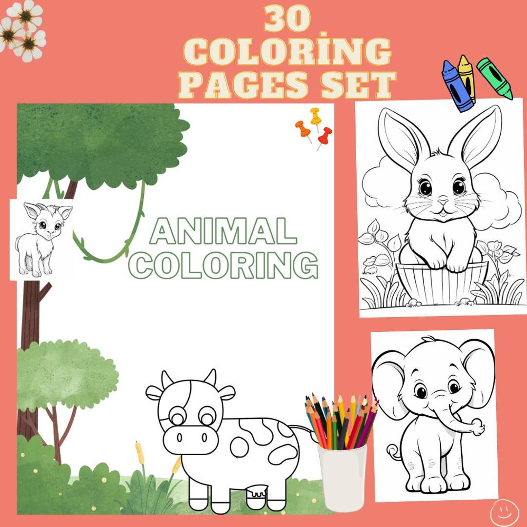 30 Farm Animals Coloring Pages for Kids | Coloring Pages | Kids ...
