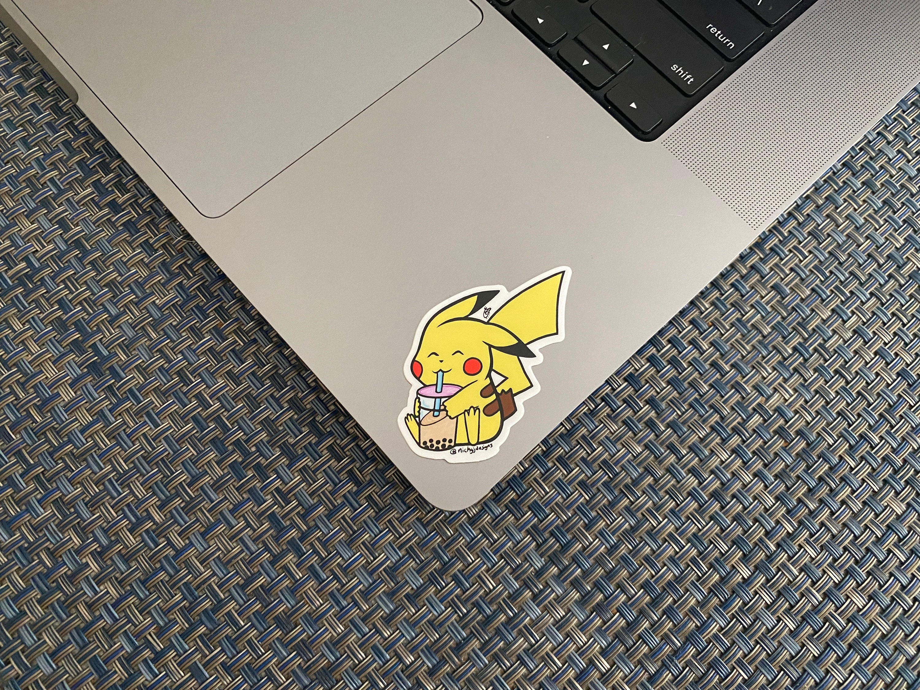 Pikachu Bubble Tea Sticker - Etsy