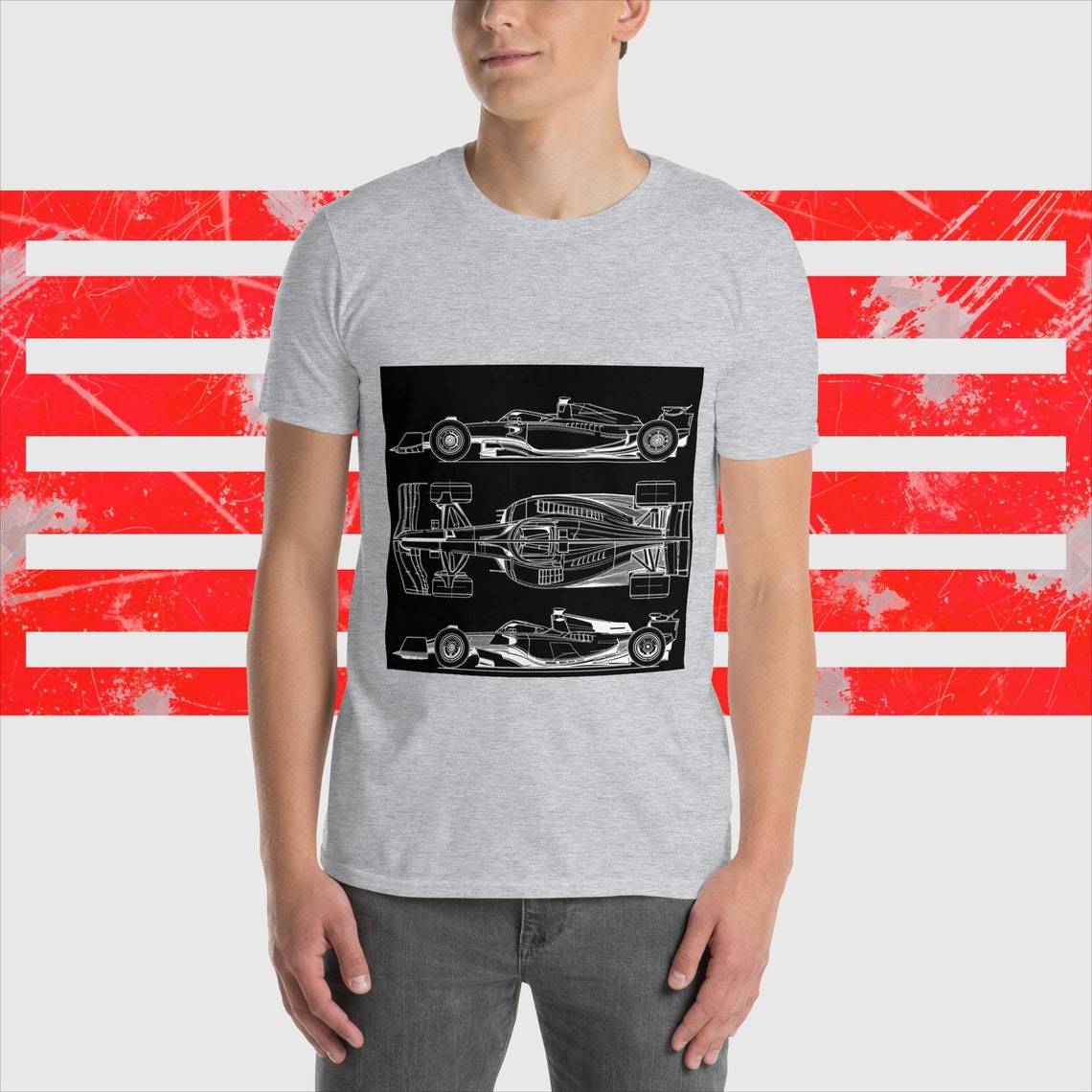 F1 Car T-shirt, T-shirt Formula One Race Car, F1 Tee, Formula 1 Shirt ...