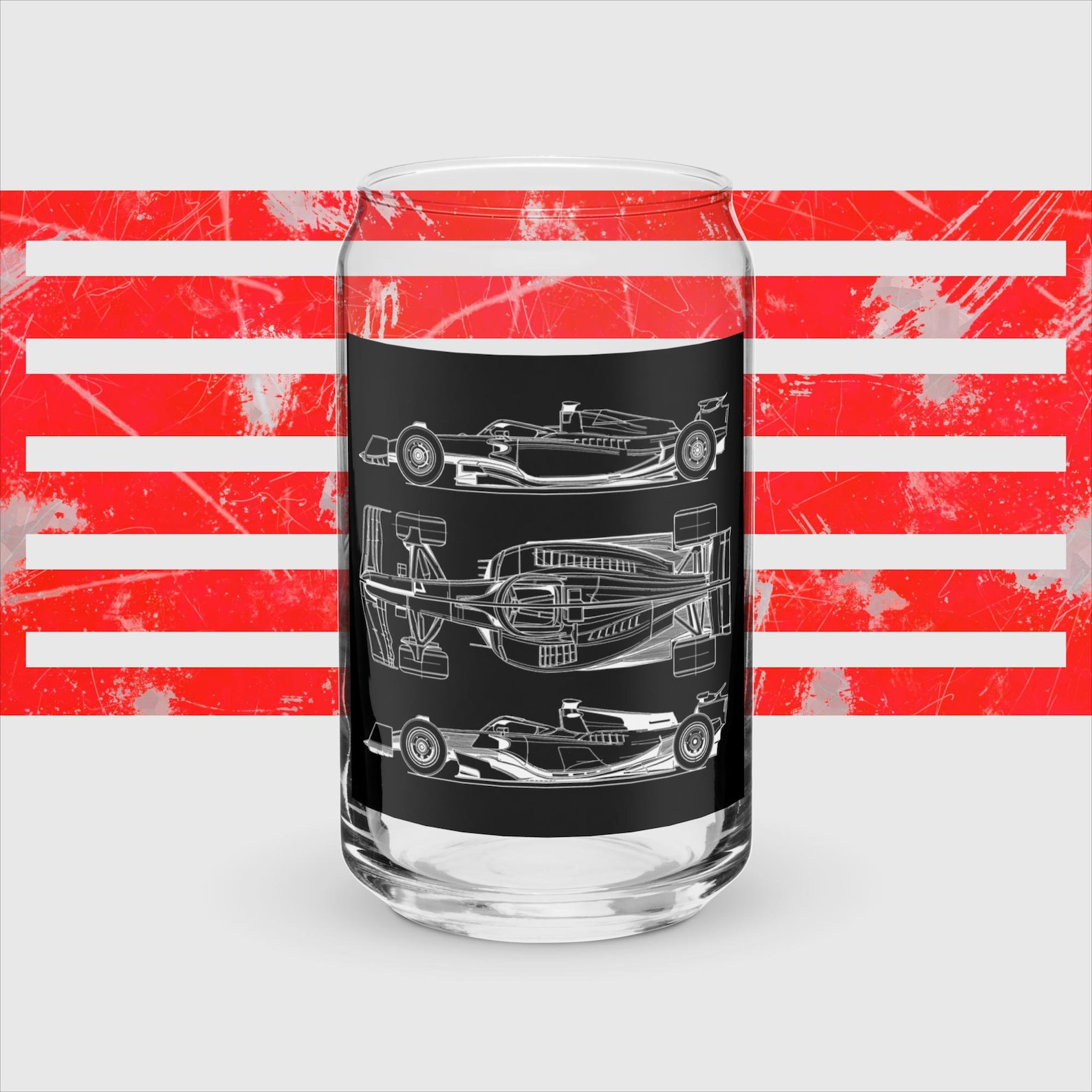 F1 Race Car Beer Glass, F1 Pint Glass, Formula 1 Glass, F1 Beer Glass ...