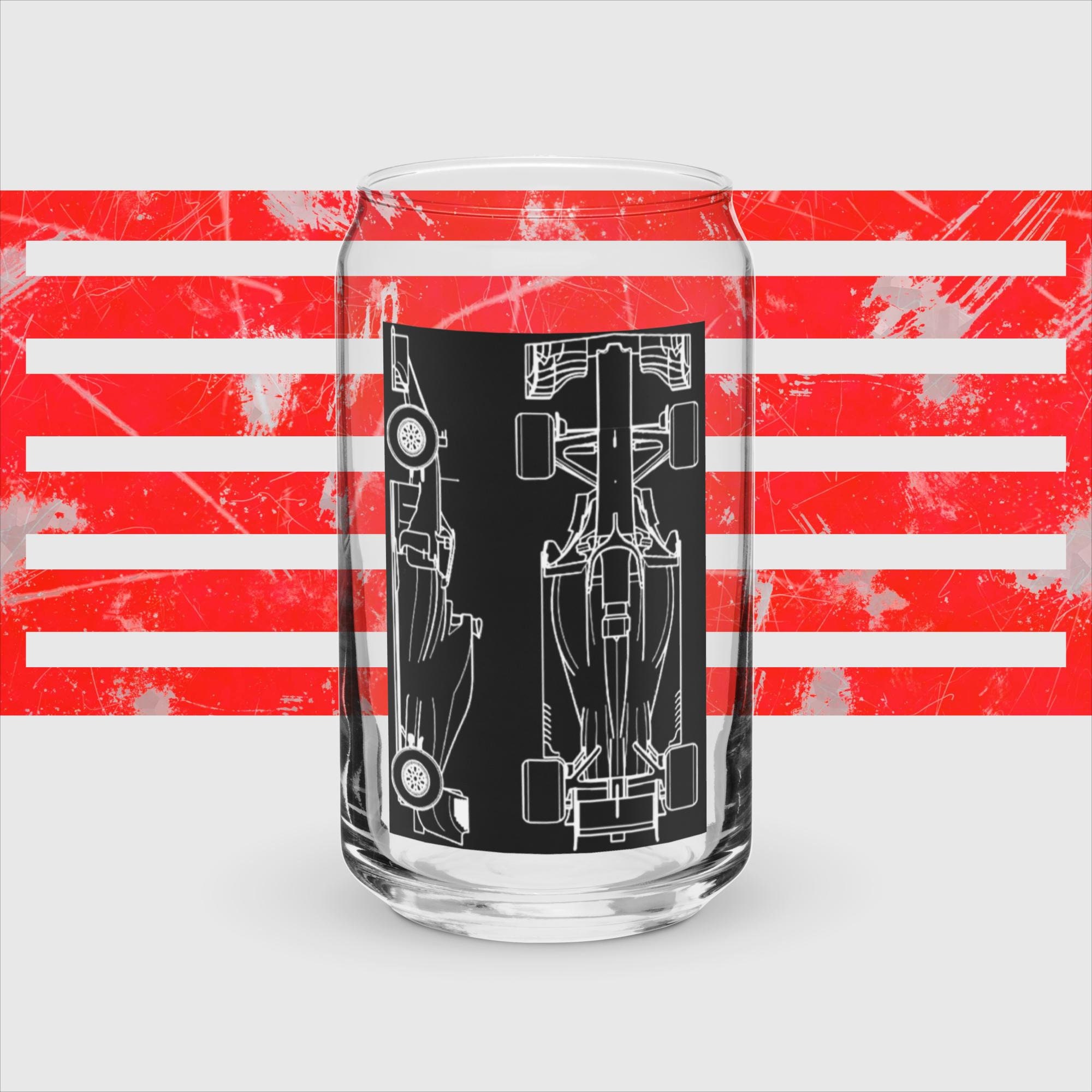 F1 Race Car Can Shaped Beer Glass, F1 Pint Glass, Formula 1 Beer Glass ...