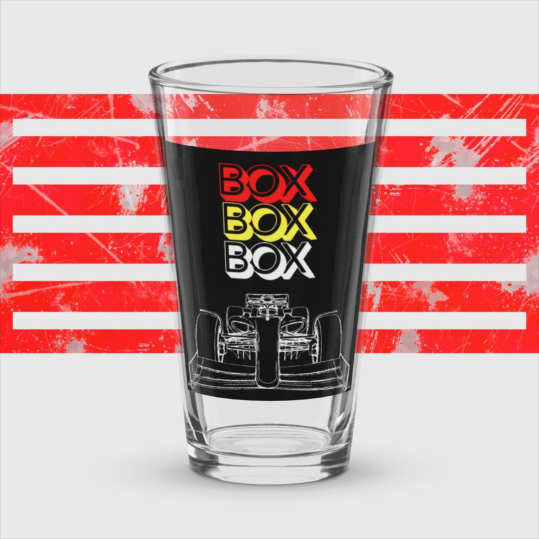 Formula One Pint Glass, Box Box Box F1 Pint Glass, Formula 1 Beer Glass ...