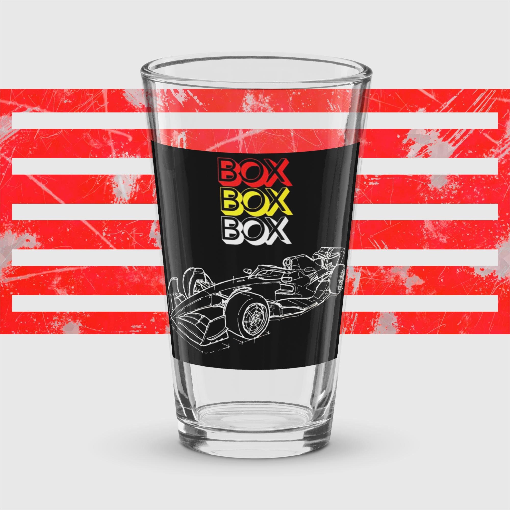 F1 Beer Glass, Formula 1 Race Car Pint Glass, Box Box Box F1 Beer Glass ...