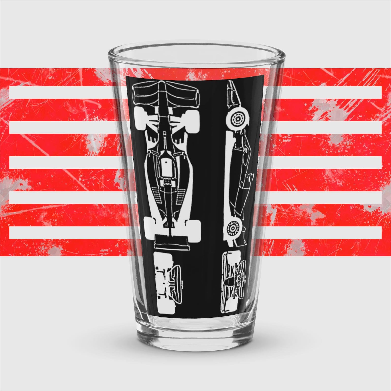Formula 1 Race Car Beer Glass, Formula 1 Pint Glass, Formula One Beer ...