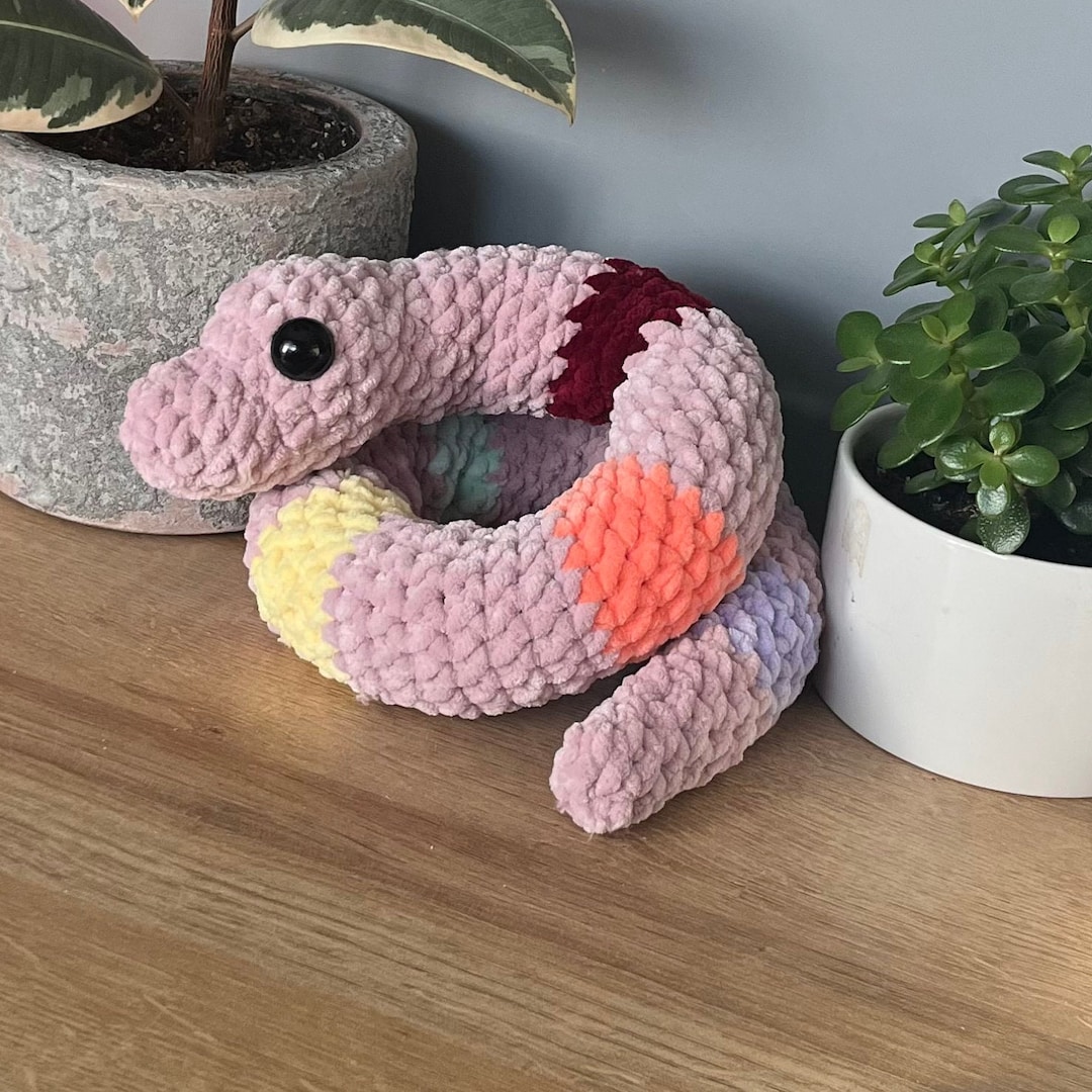 Crochet Snake Plushie - Etsy