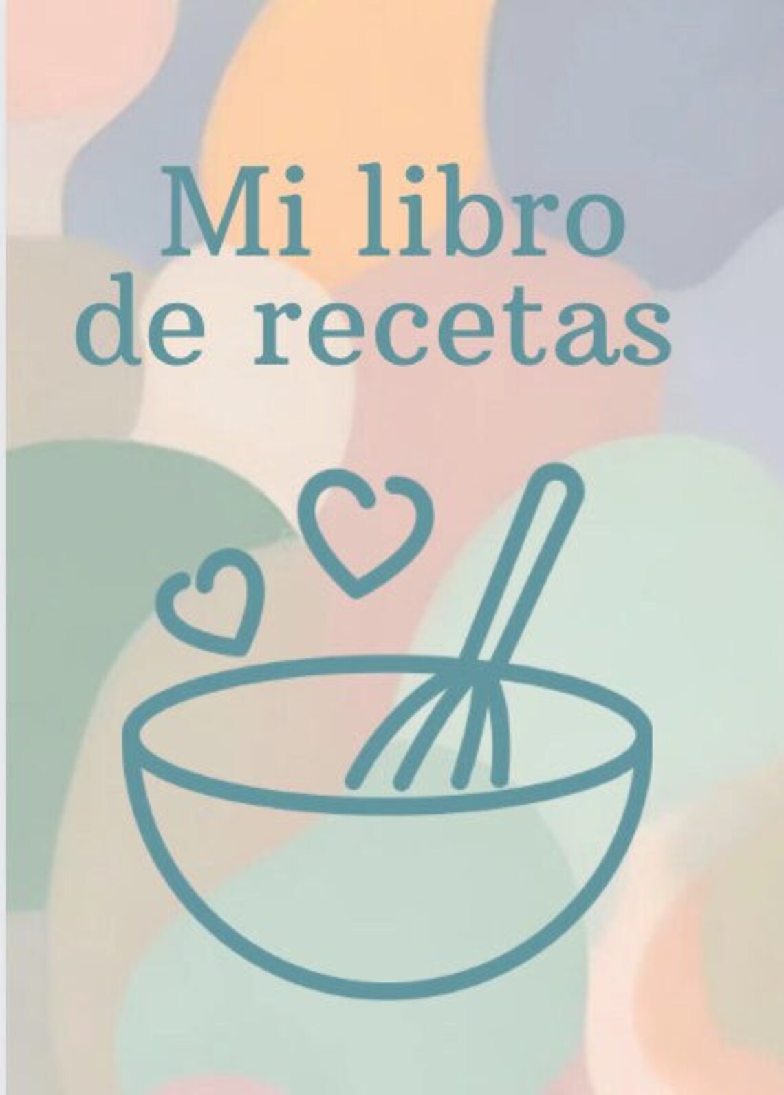 Mi Libro De Recetas, Digital , Template, Libro De Cocina Personal ...
