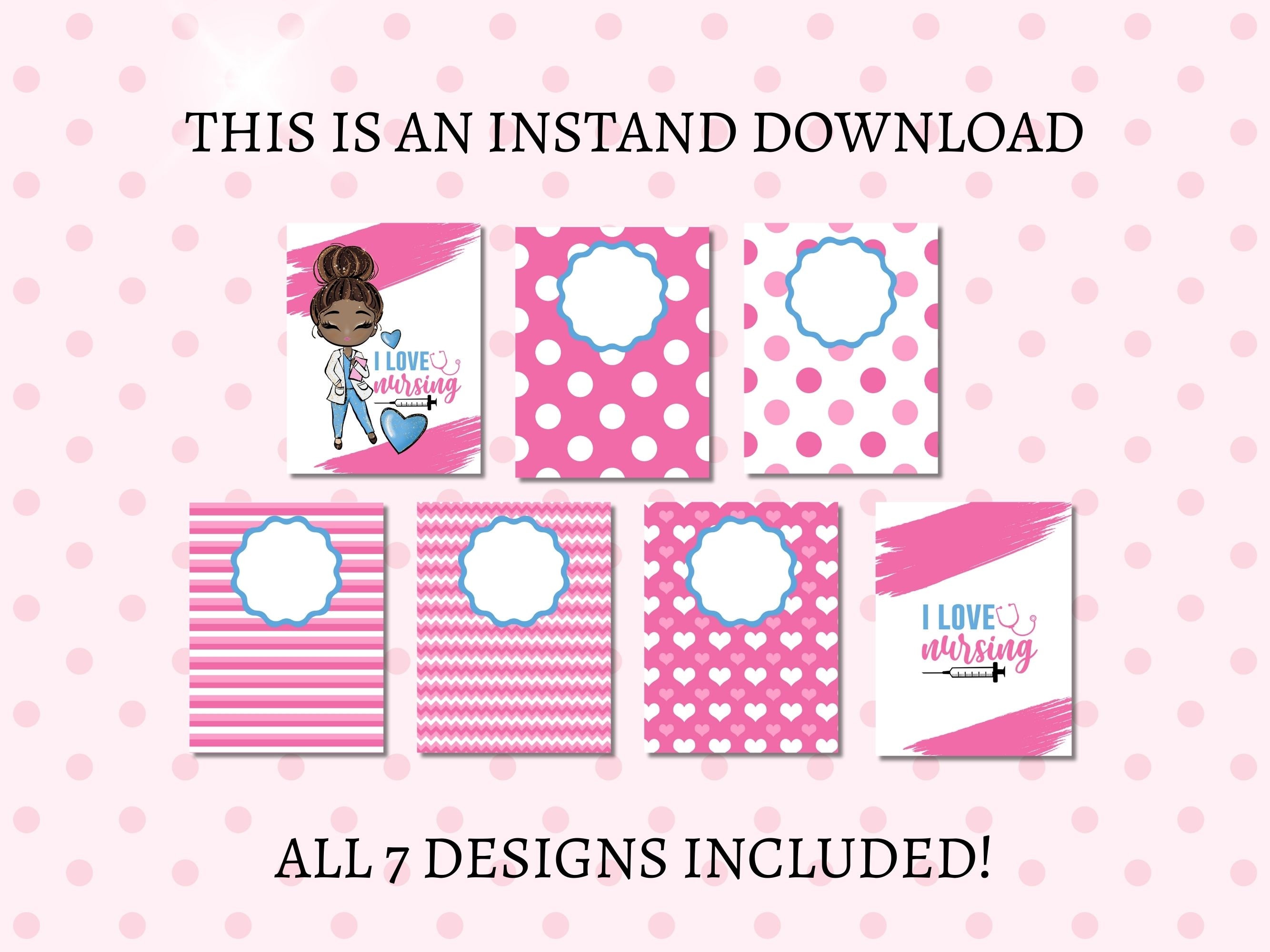PRINTABLE BINDER COVERS Print at Home Cover for Binder Nursing Students ...