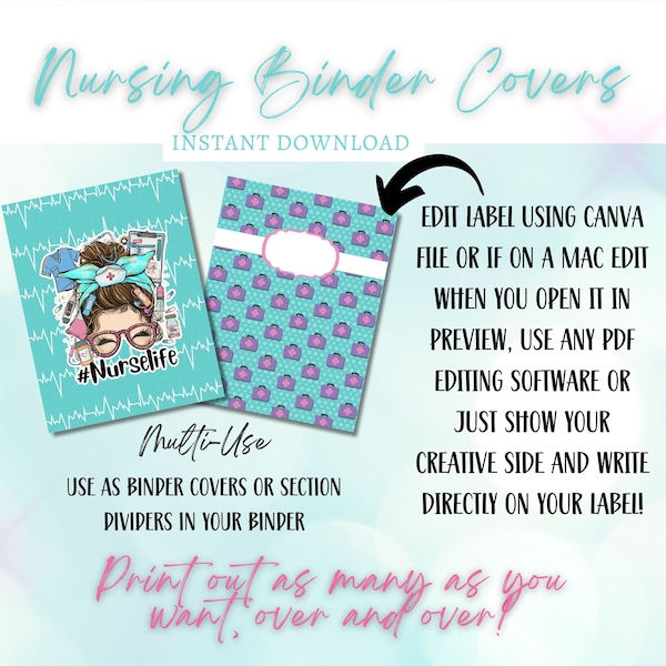 Nurse Binder Cover - Etsy
