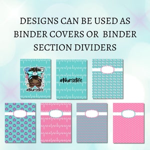 PRINTABLE BINDER COVERS Print at Home Cover for Binder Nursing Students ...