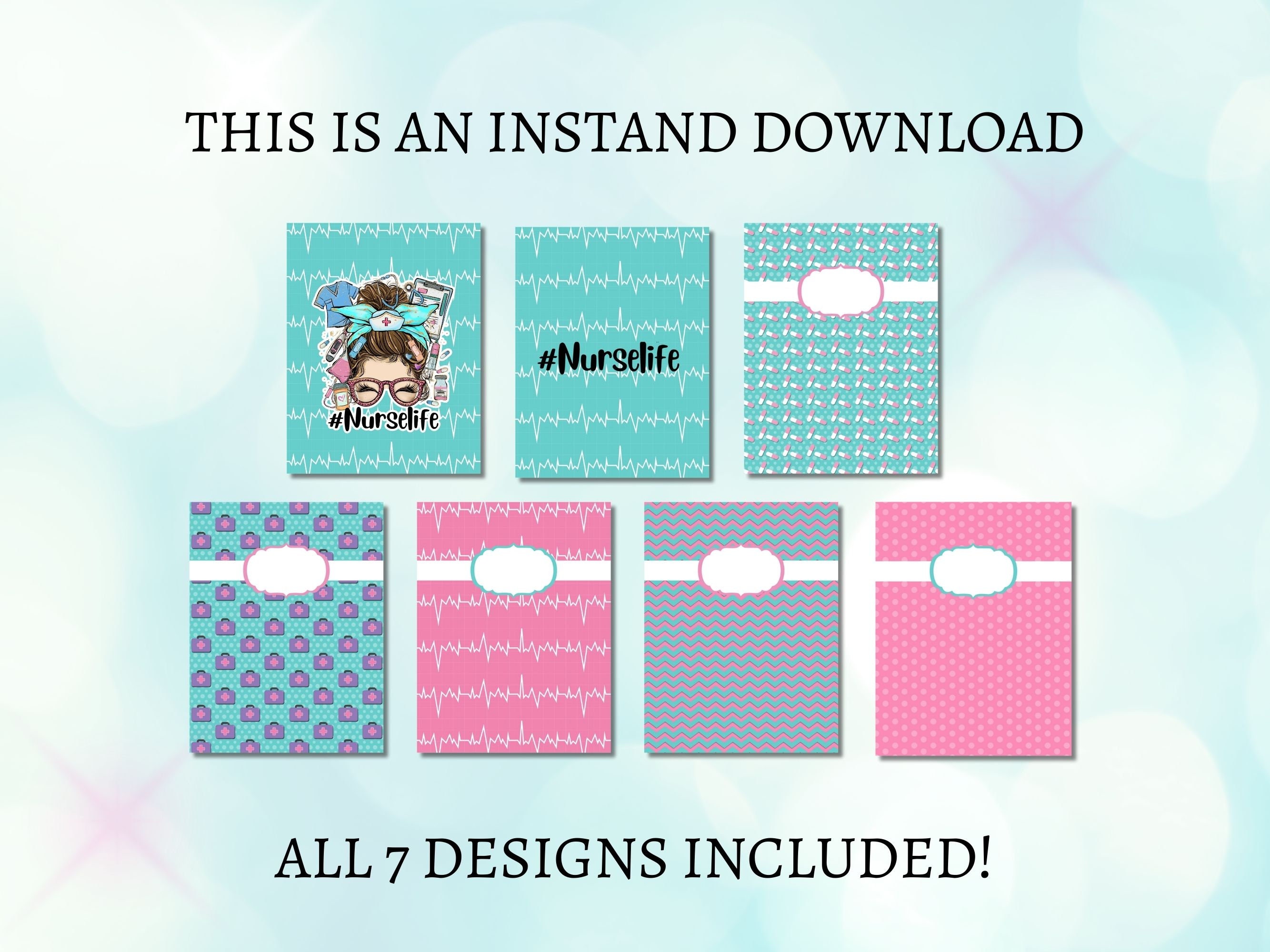 PRINTABLE BINDER COVERS Print at Home Cover for Binder Nursing Students ...