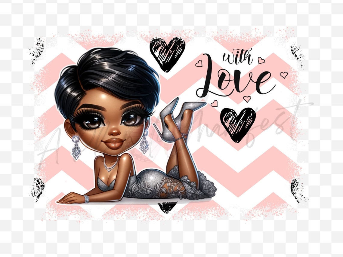 Chibi Glamour Chibi Valentine PNG Bundle Chibi PNG for Shirts Chibi ...