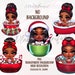 Hot Cocoa Mug Chibi Doll Clipart Chibi Chrismas PNG African American ...
