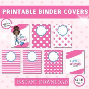PRINTABLE BINDER COVERS Print at Home Cover for Binder Nursing Students ...
