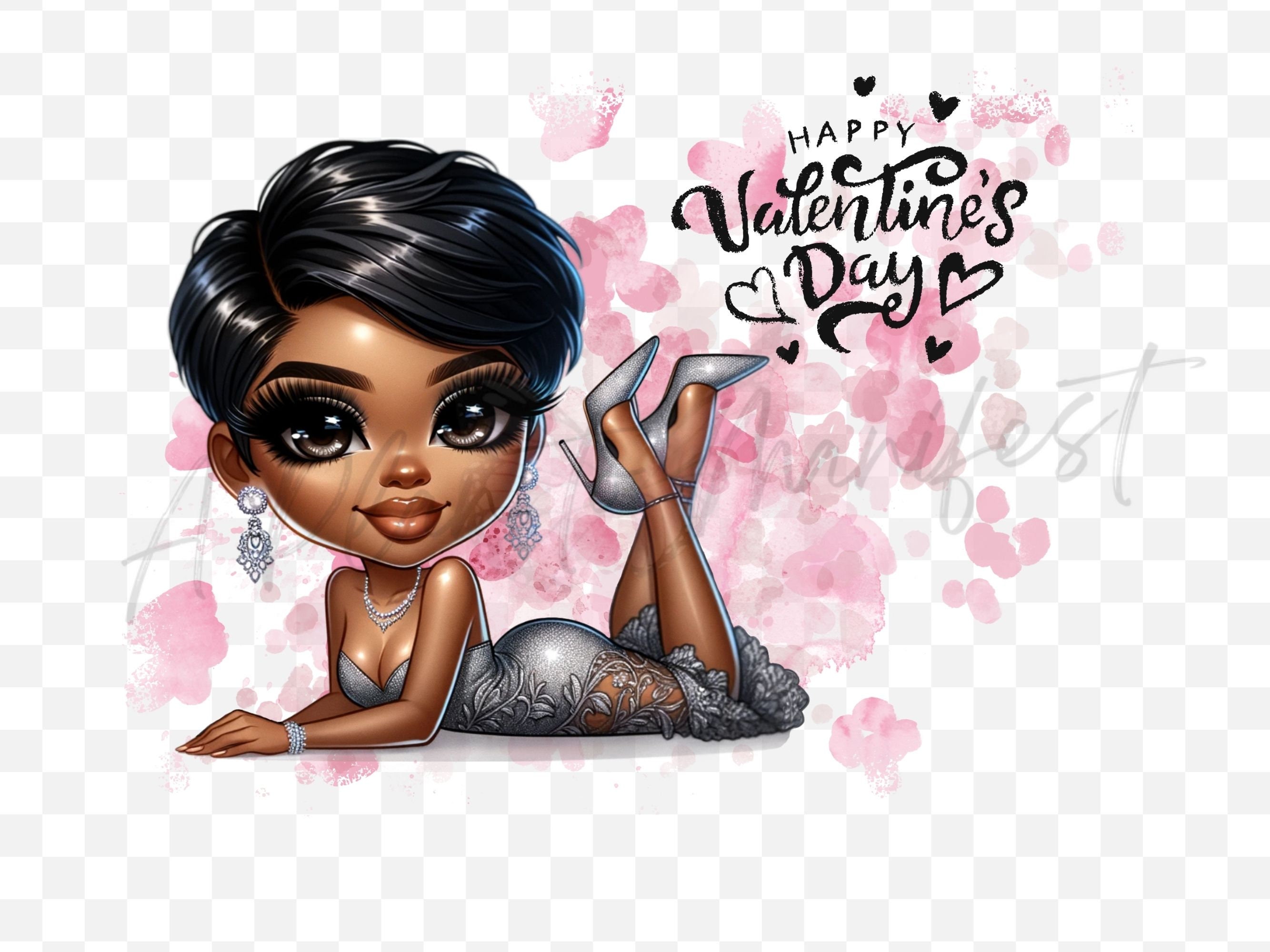 Chibi Glamour - Chibi Valentine PNG Bundle - Chibi PNG for Shirts ...