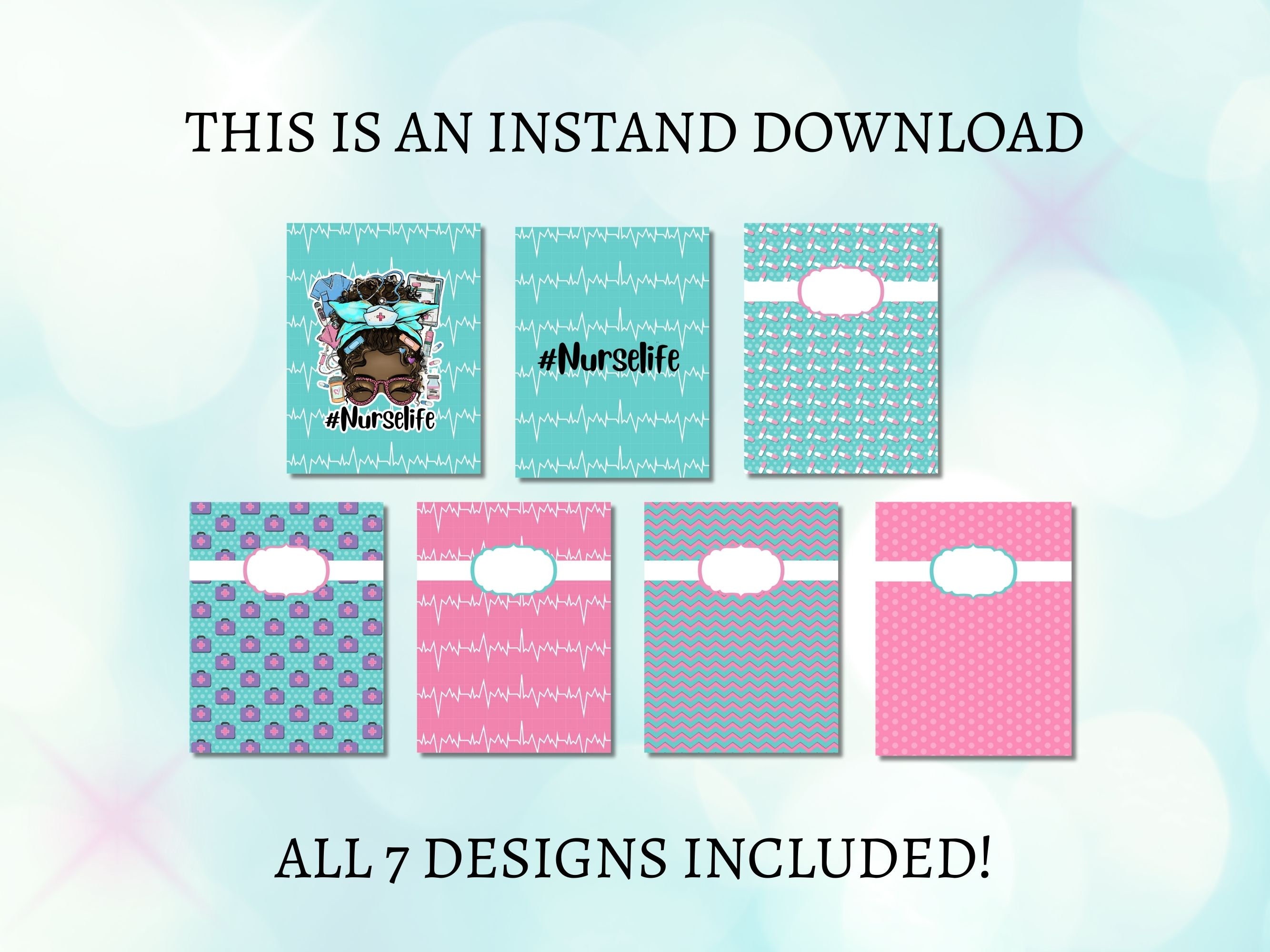 PRINTABLE BINDER COVERS Print at Home Cover for Binder Nursing Students ...