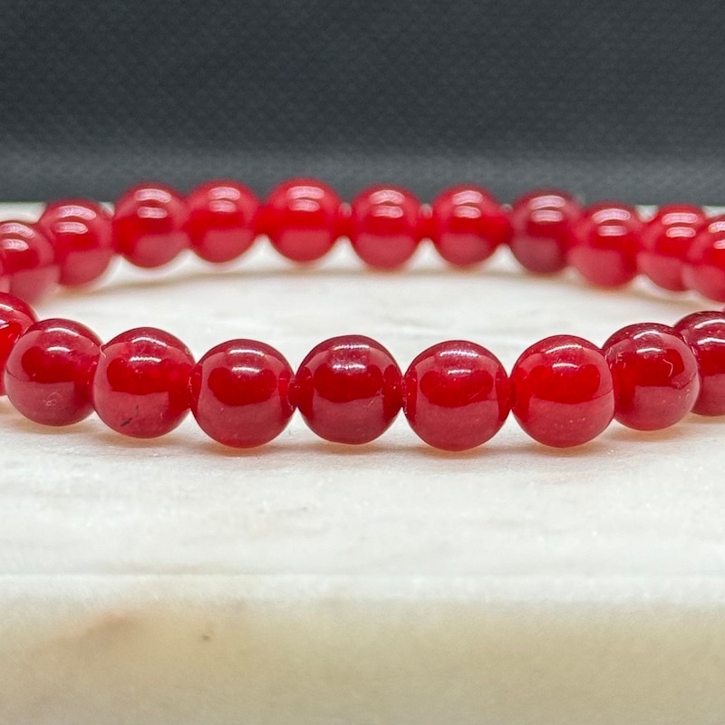 Red Jade Bracelet - Etsy