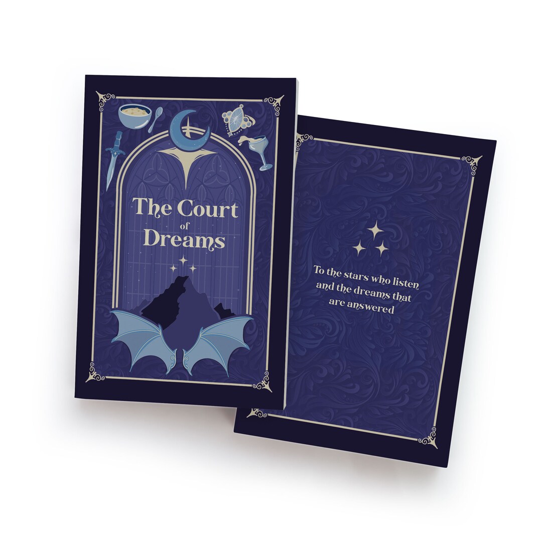 ACOTAR Court of Dreams Portada Libro Digital Y Set De Ilustraciones - Etsy