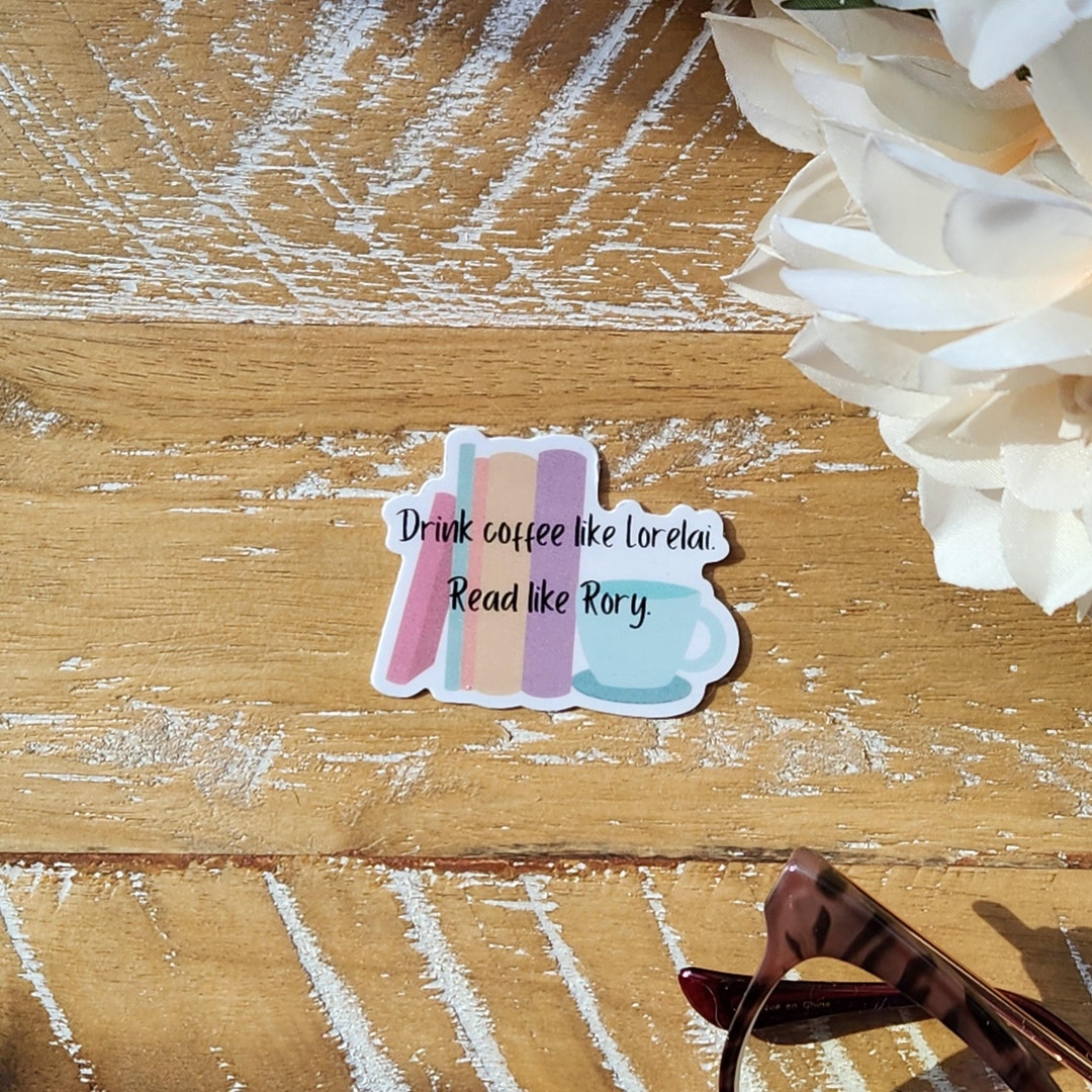 Gilmore Girls Inspired Coffee & Books Sticker - Etsy