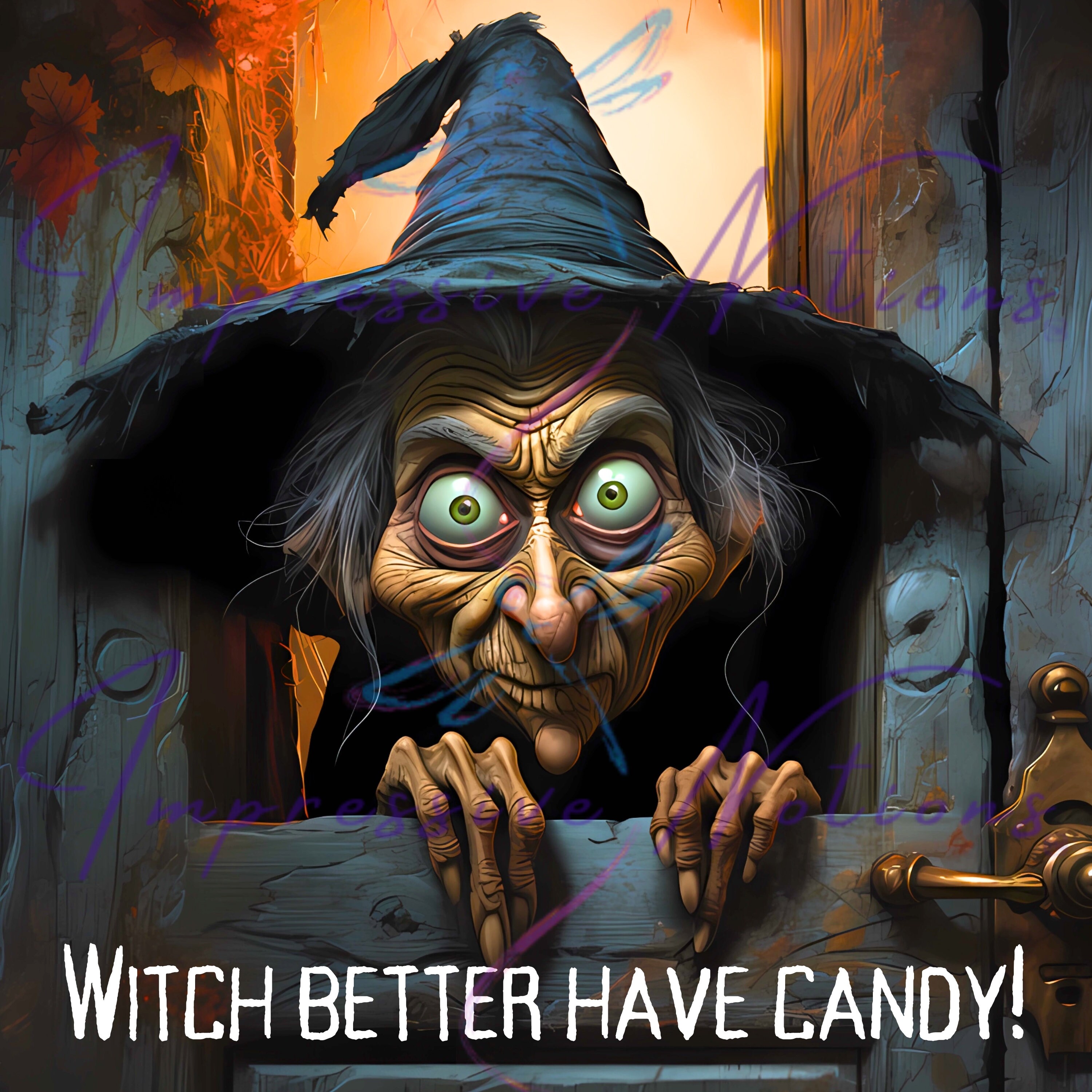 2 PNG Witch Better Have Candy Halloween Clip Art Digital - Etsy