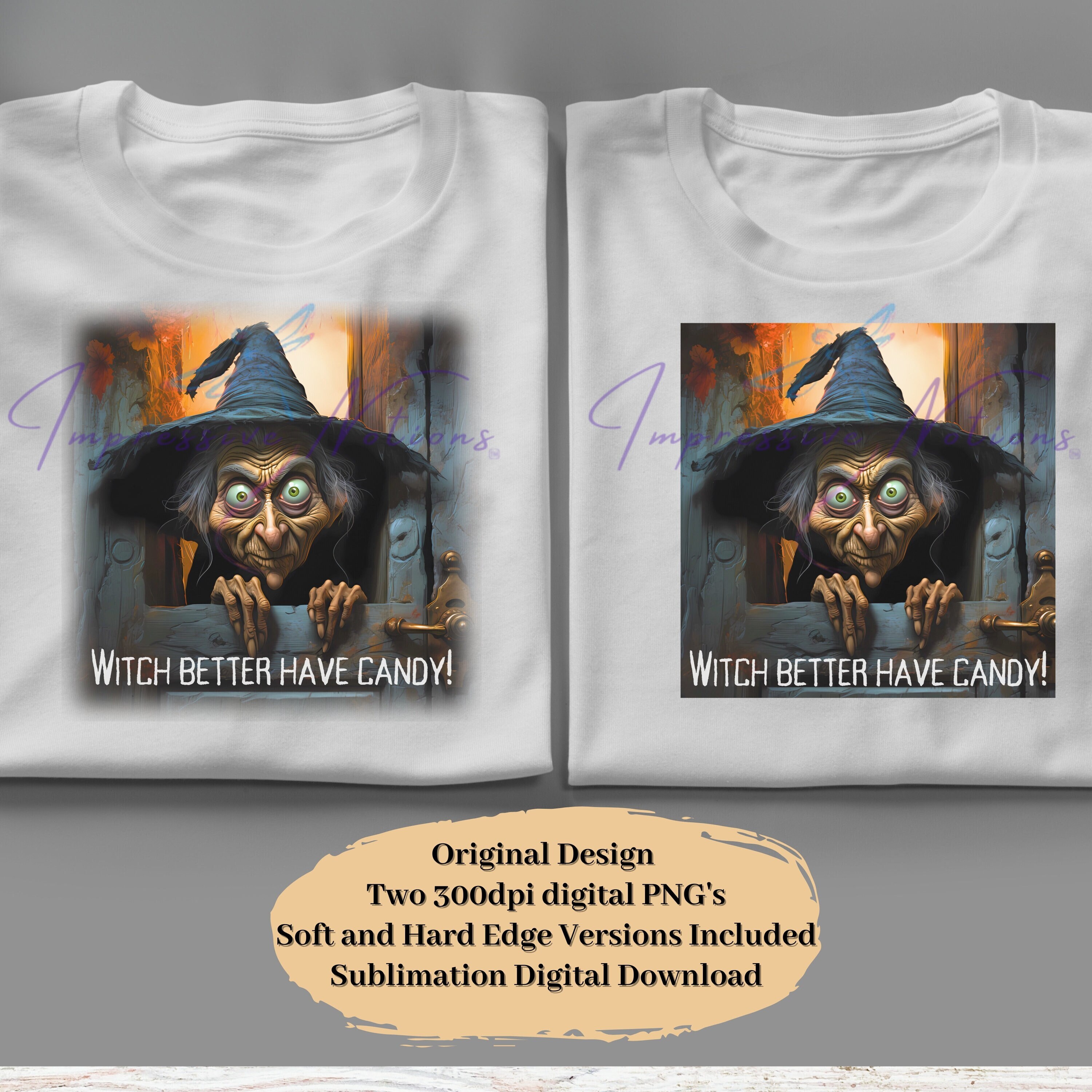 2 PNG Witch Better Have Candy Halloween Clip Art Digital - Etsy