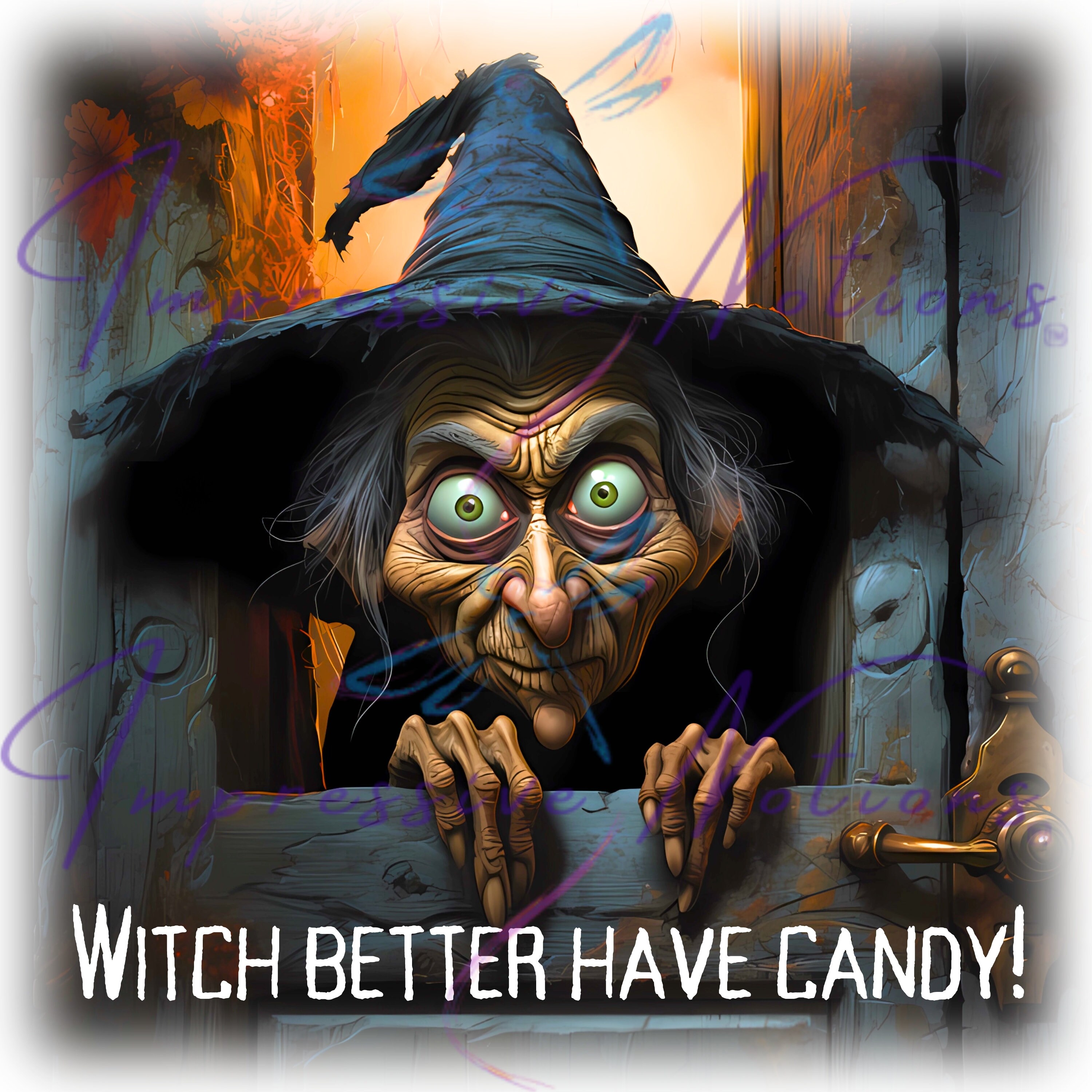 2 PNG Witch Better Have Candy Halloween Clip Art Digital - Etsy