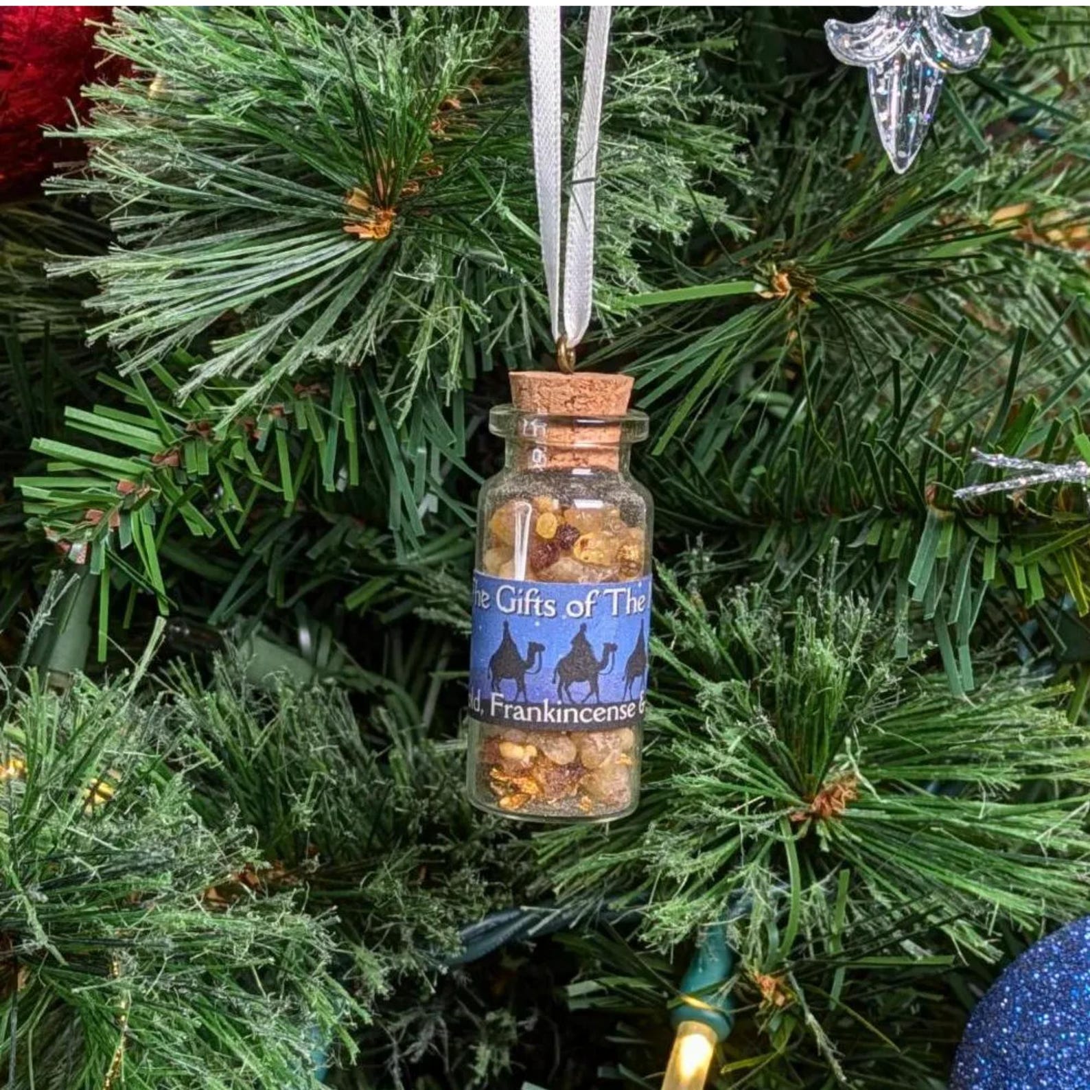 Gold Frankincense and Myrrh Christmas Gift Set Ornament Gifts of the ...