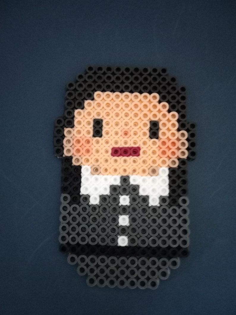 Wednesday Addams Iron Bead Art - Etsy