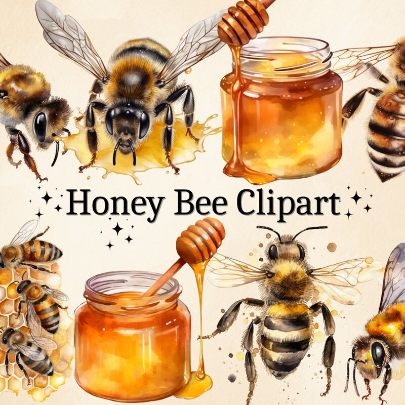 Bumble Bee Clipart - Etsy