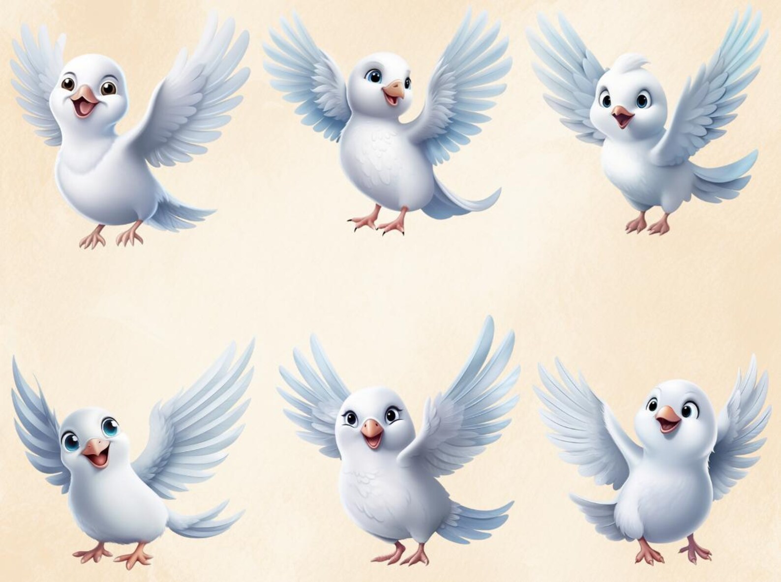 12 PNG Cute Dove Clipart, Cartoon Doves, White Dove PNG, Transparent ...