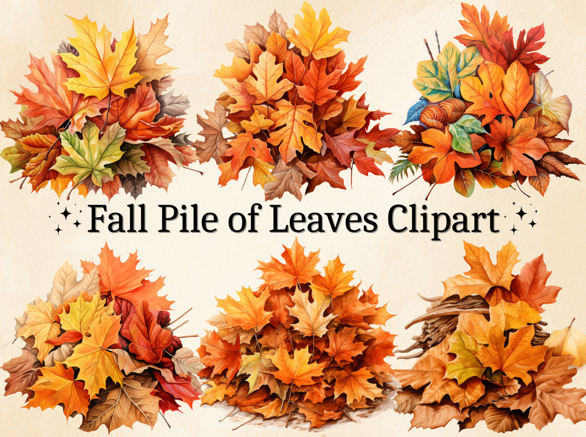 Autumn Leaves Pile Clip Art