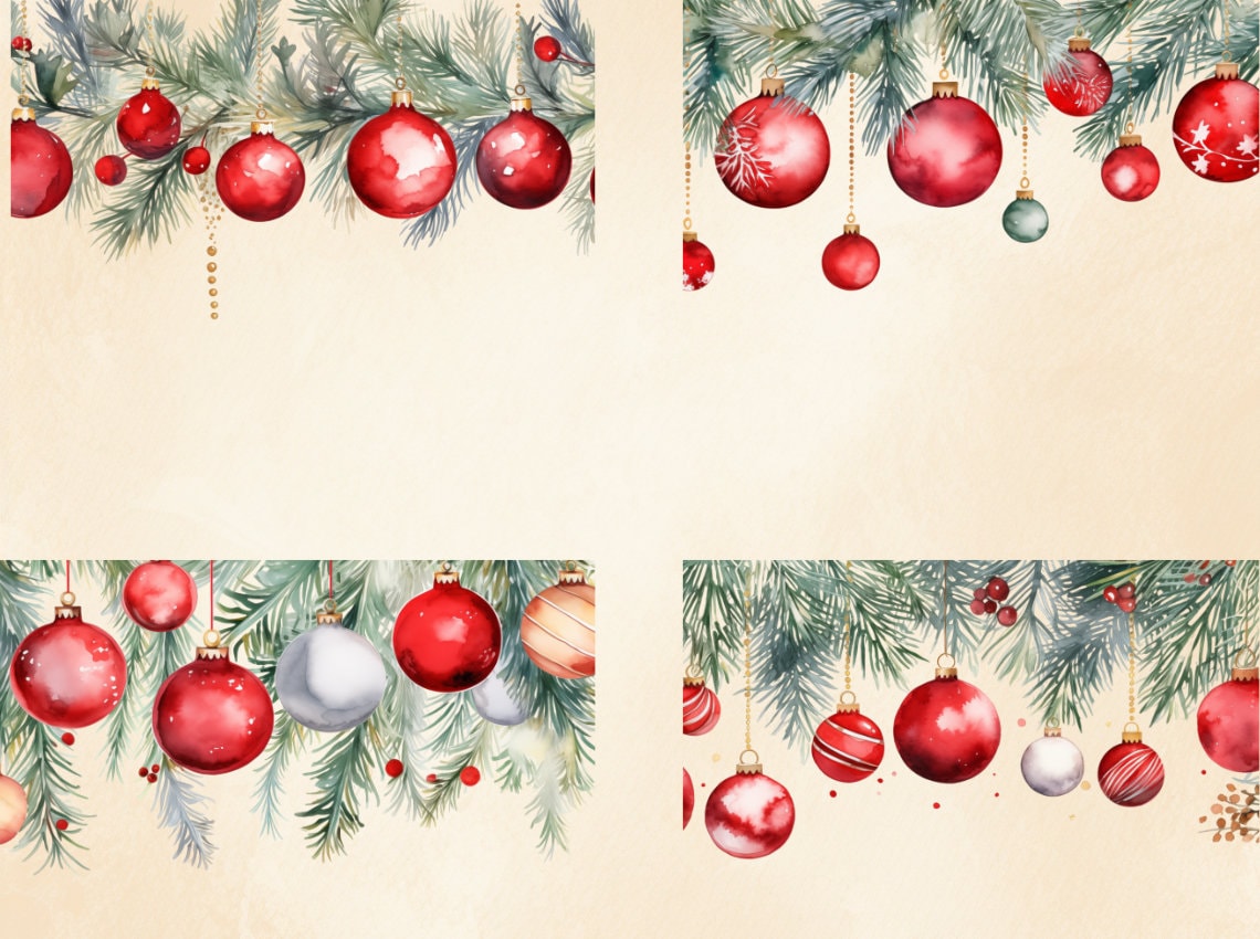 4 PNG Watercolor Christmas Border Clipart, Holiday Card Art, Winter ... 4 PNG Watercolor Christmas Border Clipart, Holiday Card Art, Winter ...