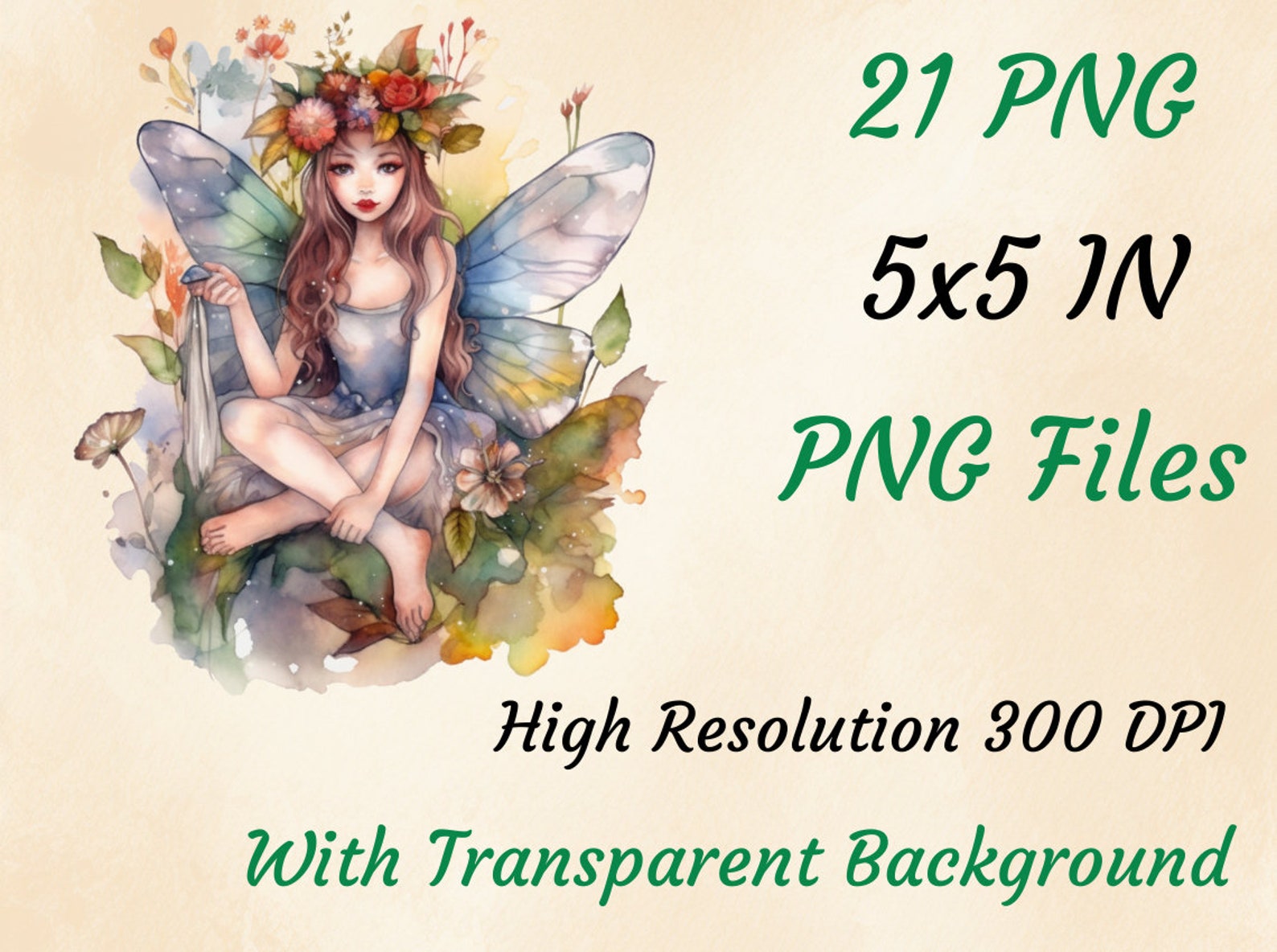 21 PNG Watercolor Fairy Clipart, Fairy Flower Clip Art, Fairies ...