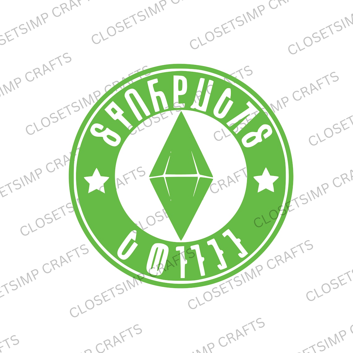 Sims Inspired Coffee Logo Simlish SVG PNG Cut File Digital - Etsy