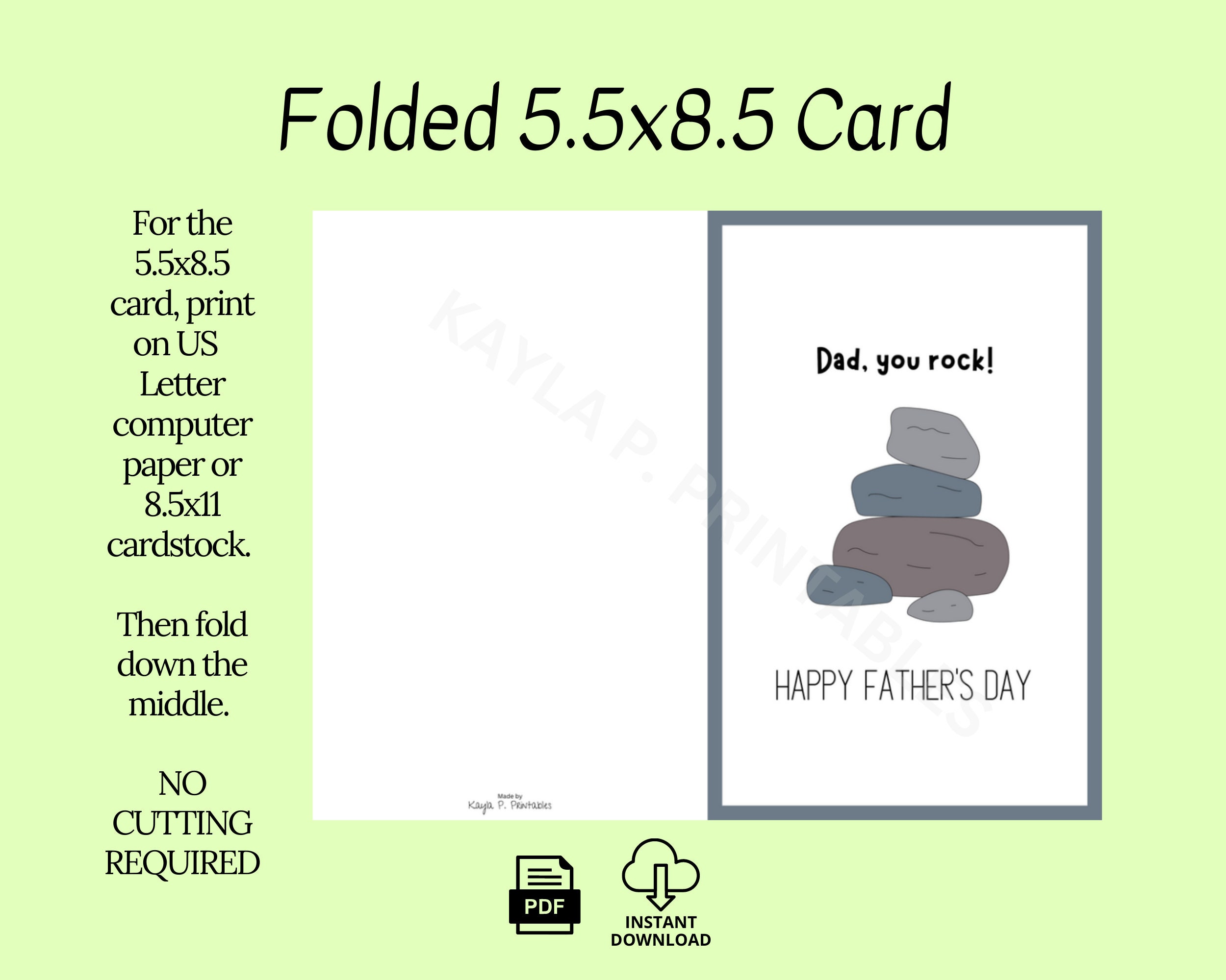 Printable Father's Day Card Funny, Punny Card for Dad, Happy Fathers ...