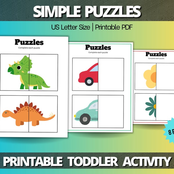 Printable Puzzles - Etsy