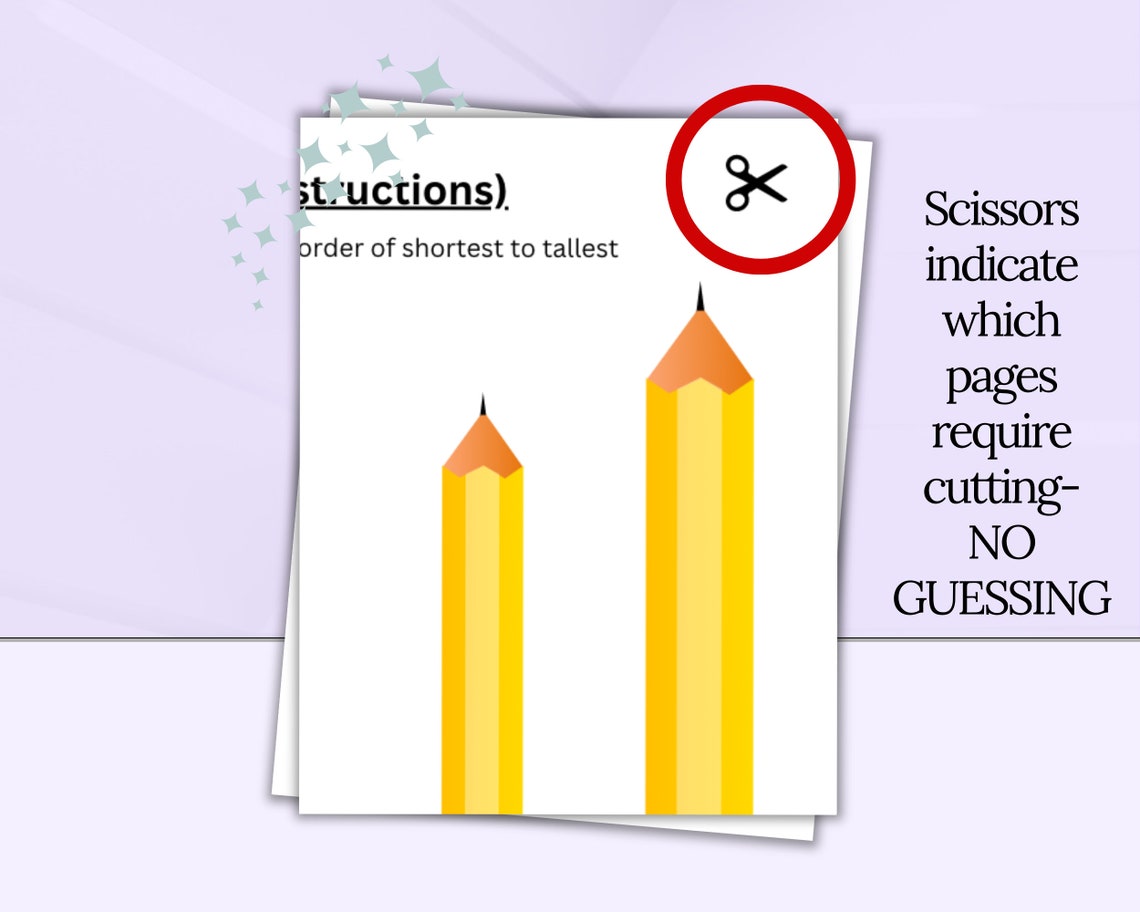 Size Sorting Worksheet, Tall and Short Worksheet, Busy Book Printable ...