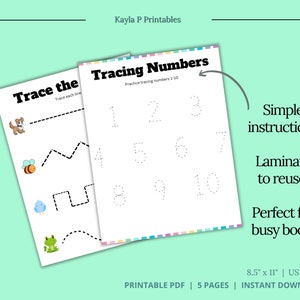 Tracing Printables, Tracing Lines, Tracing Letters, Tracing Numbers ...