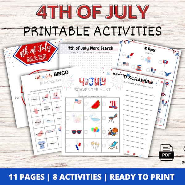 4th of July Games - Etsy