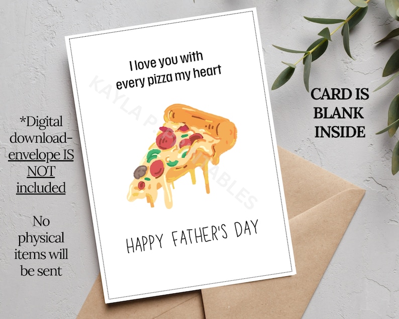 Father's Day Card Funny, Punny Card for Dad, I Love You With Every ...