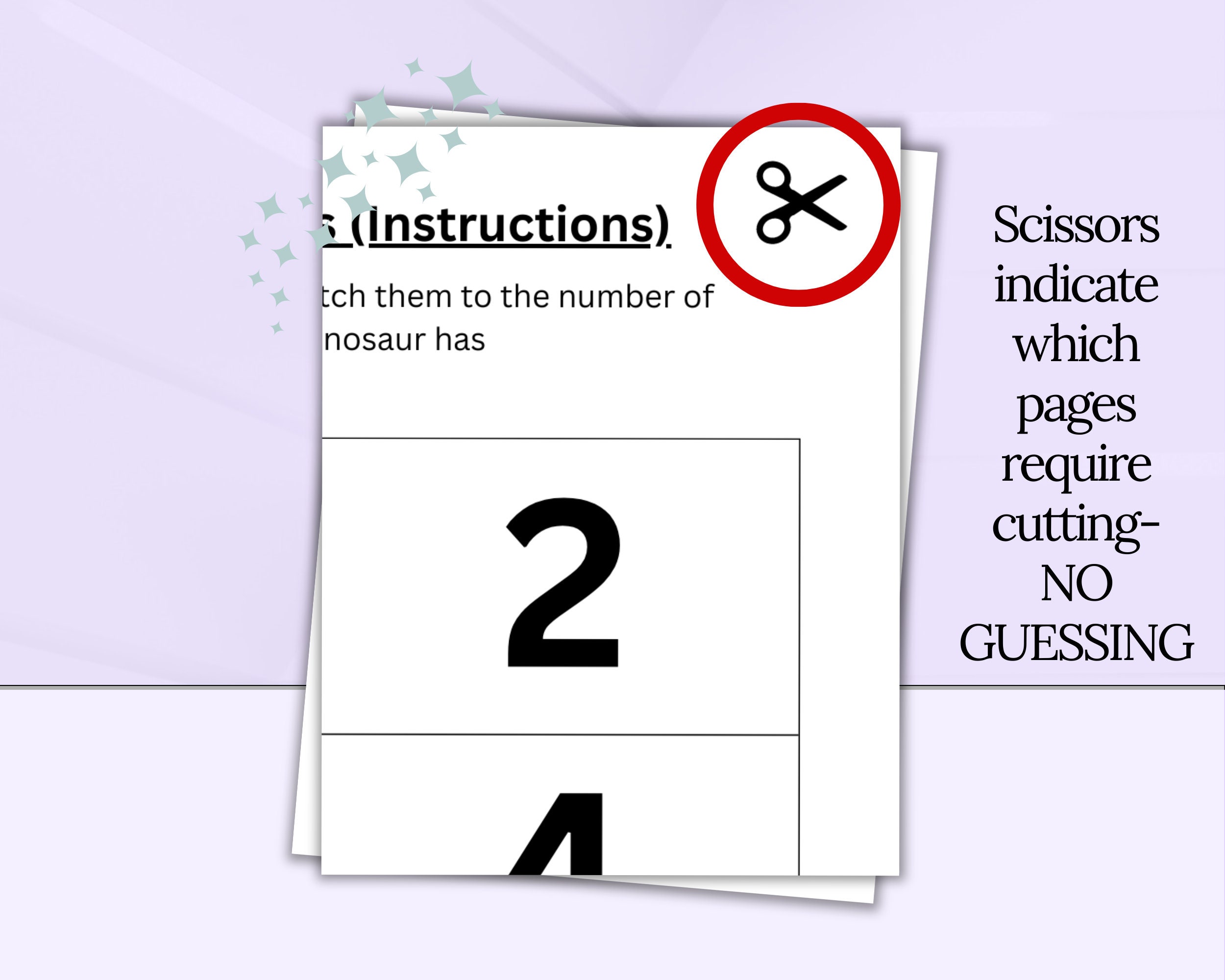 Numbers & Counting Dinosaurs, Busy Book Printable, Homeschool Worksheet ...