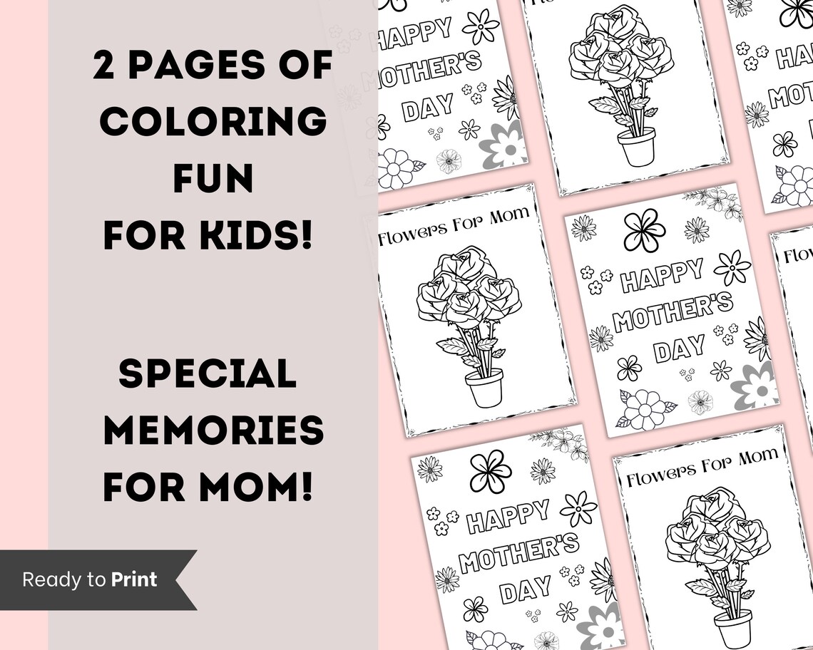 Coloring Pages Mother's Day, Coloring Pages for Mom, Mothers Day ...