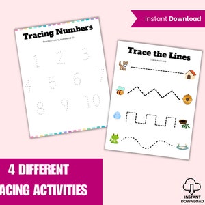 Tracing Printables, Tracing Lines, Tracing Letters, Tracing Numbers ...