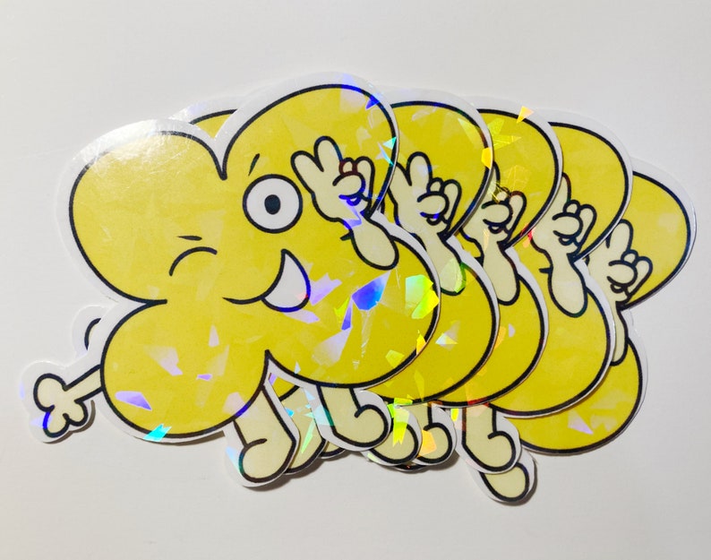 X BFB BFDI HOLOGRAPHIC Sticker - Etsy