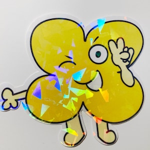 X BFB BFDI HOLOGRAPHIC Sticker - Etsy